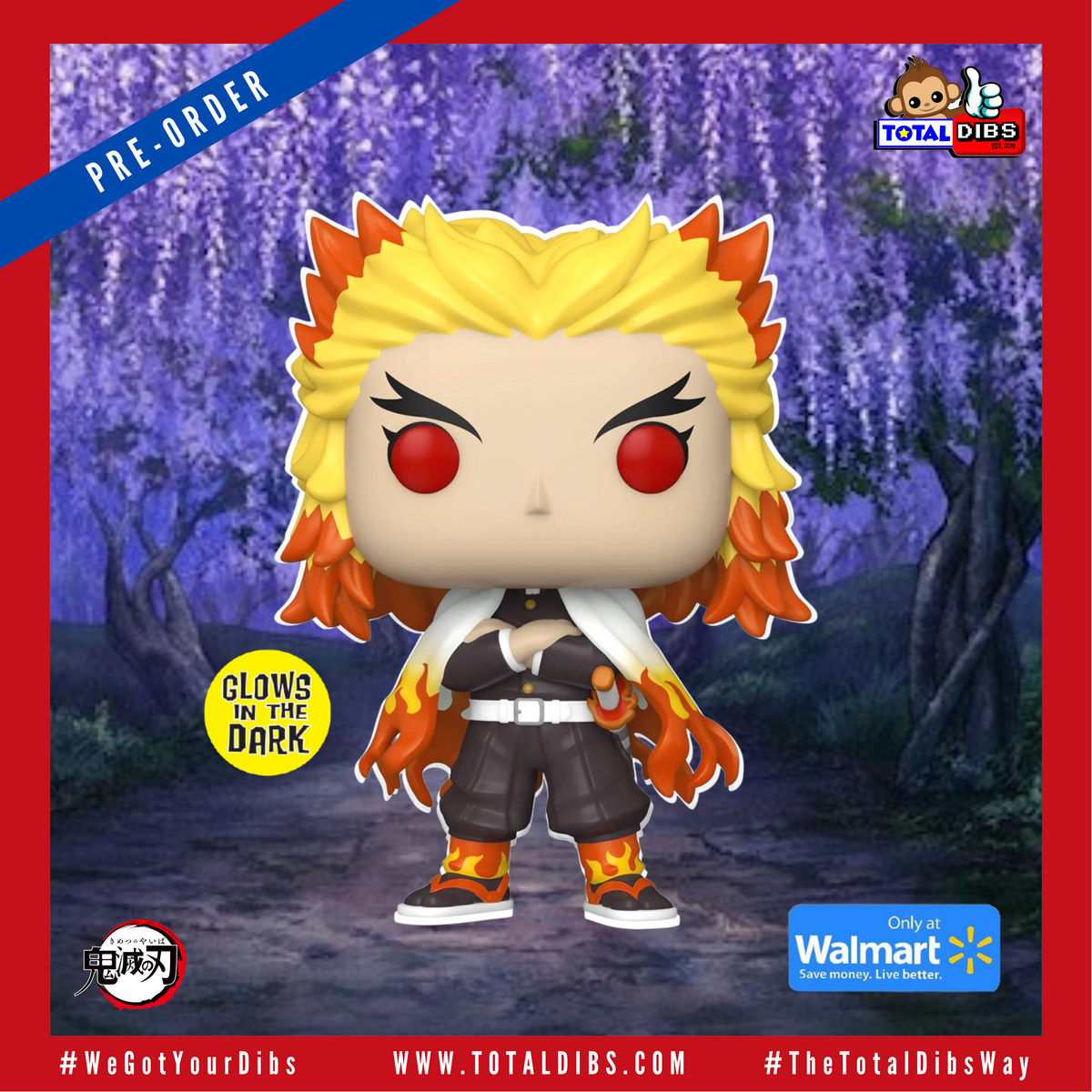 (PRE-ORDER) Pop! Animation: Demon Slayer - Kyojuro Rengoku GITD (Walma ...