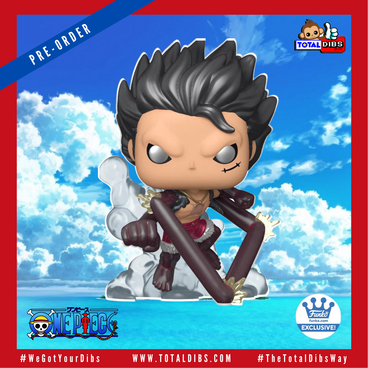 (PRE-ORDER) Pop! Animation: One Piece - Snake-Man Luffy Metallic (Funk ...