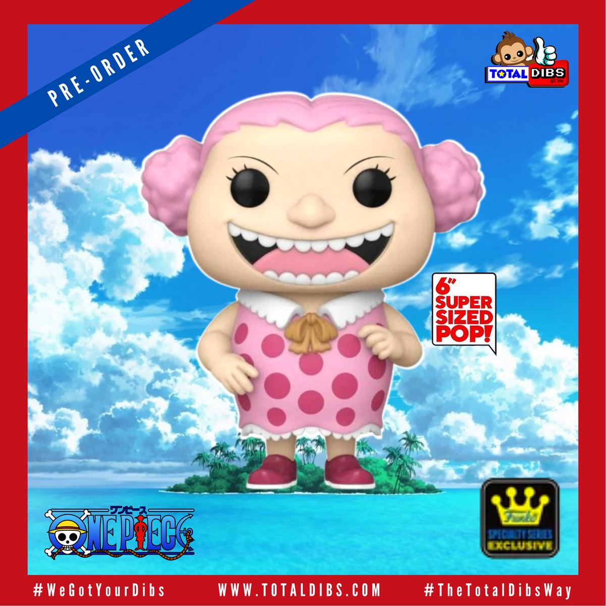 (PRE-ORDER) Pop! Animation: One Piece - Child Big Mom 6" Super Sized P ...