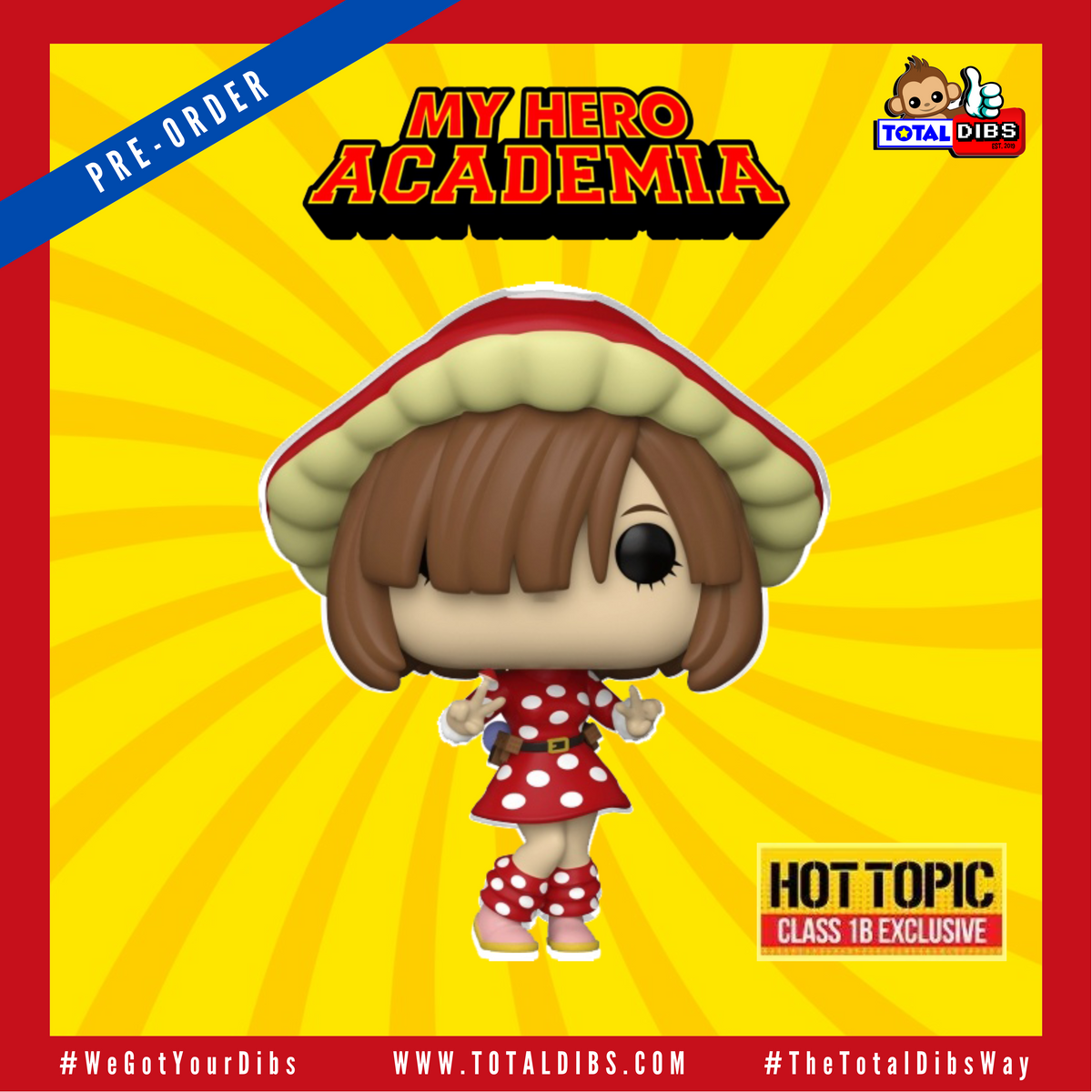 (PRE-ORDER) Pop! Animation: My Hero Academia - Kinoko Komori (Hot Topi ...