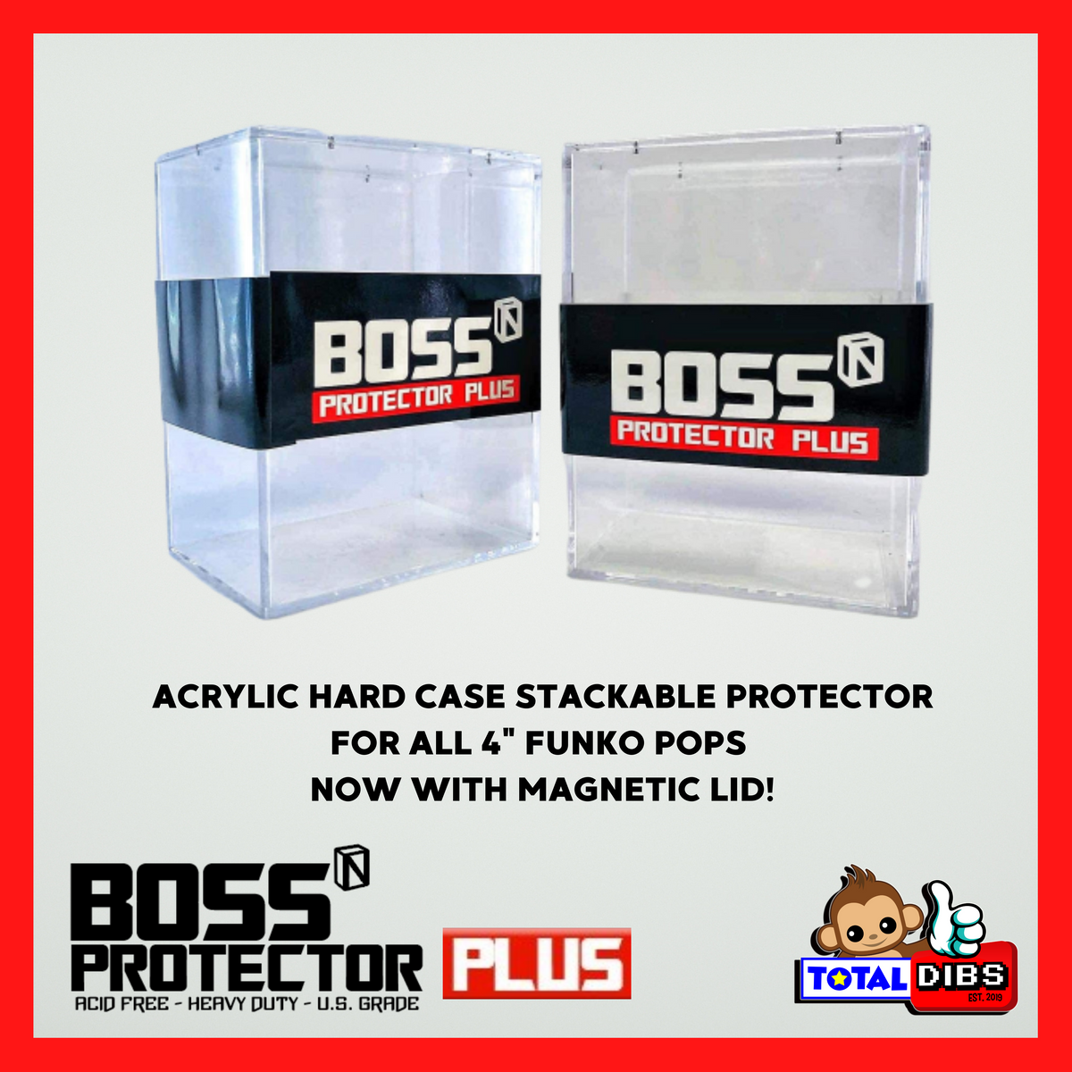 4-Inch BOSS Protector Plus with Magnetic Lid – Total Dibs