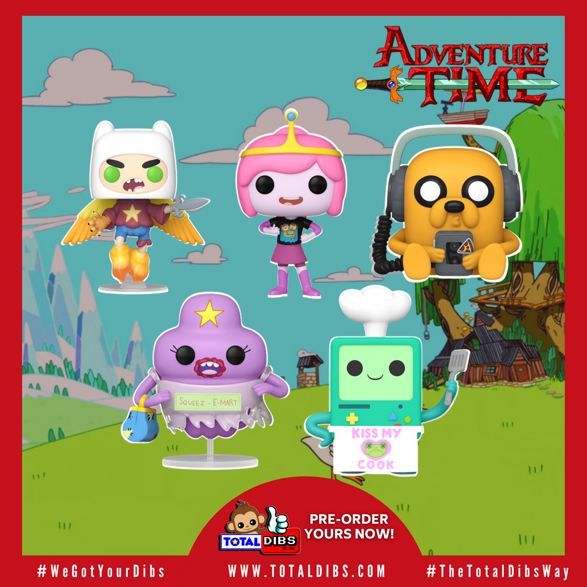 (PRE-ORDER) Pop! Animation: Cartoon Network - Adventure Time – Total Dibs